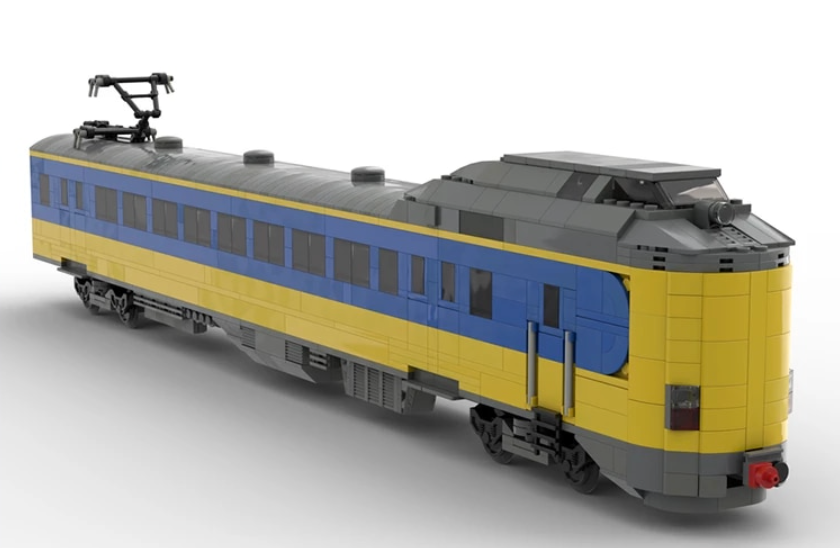 Dutch NS Train Koploper MOC Brick Set – Toy Brick Lighting